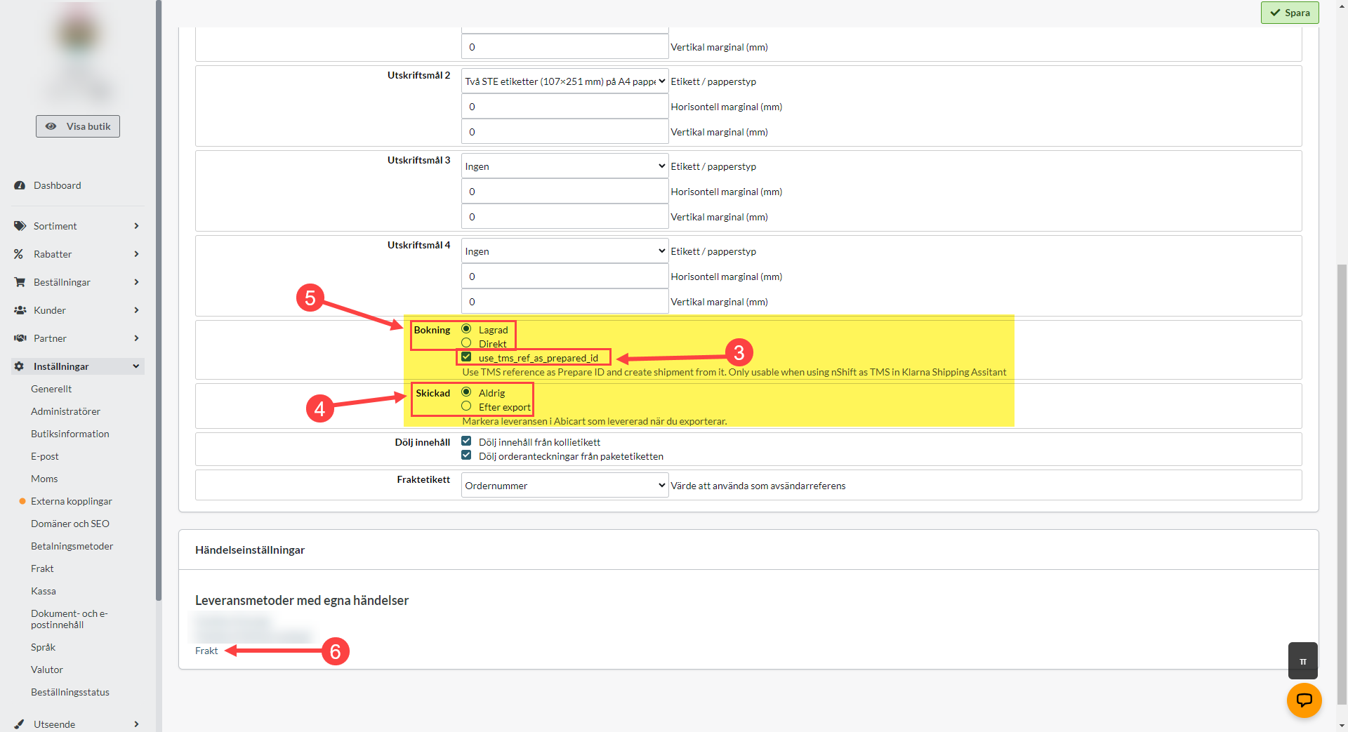 Klarna Shipping Assistant (KSA) med Extern TMS nShift - Abicart.se